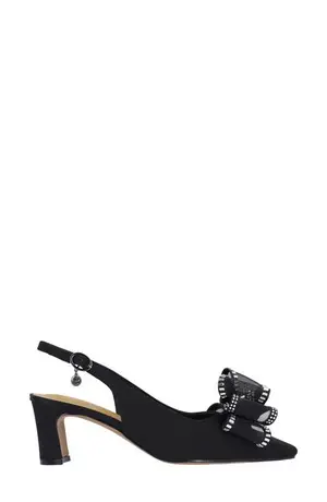 J. Reneé Kalindra Crystal Bow Embellished Slingback Pump