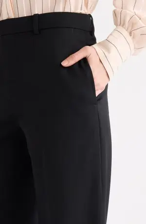 Chloé Virgin Wool Grain De Poudre Flare Trousers