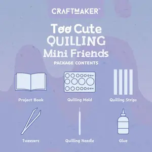 CRAFT MAKER Too Cute Quilling Mini Friends Diy Kit