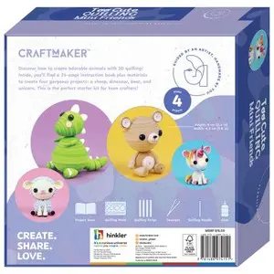 CRAFT MAKER Too Cute Quilling Mini Friends Diy Kit