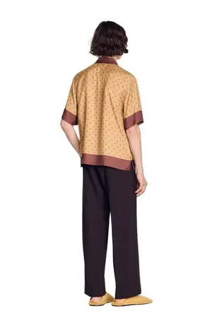 Sandro Micro Cross Motif Shirt - Camel