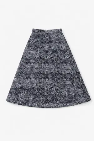 NONI DAILY Geo Swim A-line Skirt - Black/white