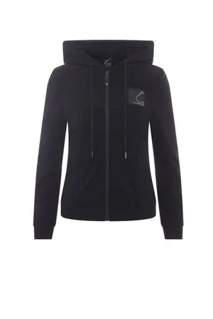 SPADES French Fleece Drawstring Zip Hoodie - Black