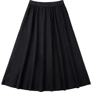 RED MYTH Midi Gauze Skirt - Black