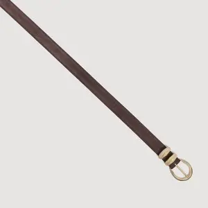 Sandro Suede Leather Belt With Metal Buckle