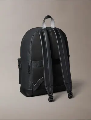 Calvin Klein Textured Mix Flap Backpack