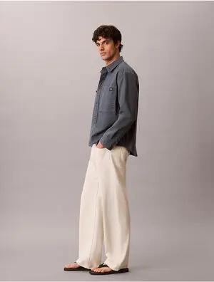 Calvin Klein Matte Canvas Shirt Jacket