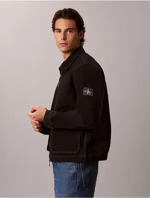 Calvin Klein Matte Canvas Jacket With Zip Closure