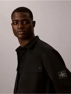 Calvin Klein Utility Chino Relaxed Overshirt - Black