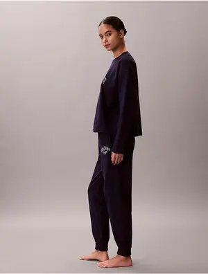 Calvin Klein Logo Cotton Jersey Sleep Joggers