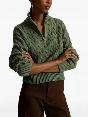 Polo Ralph Lauren Cable Knit Quarter-zip Sweater