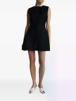 Anna Quan Sofia Button-front Mini Dress