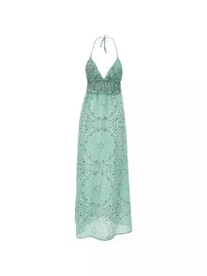 MC2 SAINT BARTH Zucky Bandana Print Maxi Dress