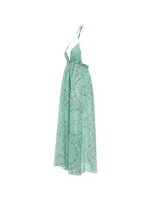 MC2 SAINT BARTH Zucky Bandana Print Maxi Dress