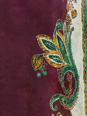 ALEMAIS Ruthie Paisley-print Silk Trousers