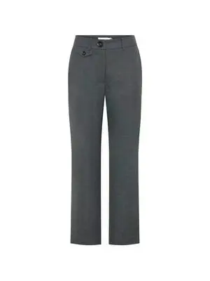 Anna Quan Juliette Button-detail Trousers - Grey