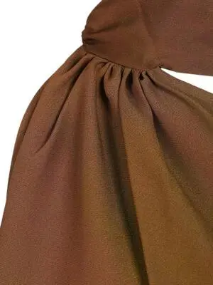 TALLER MARMO Draped Fringe Blouse