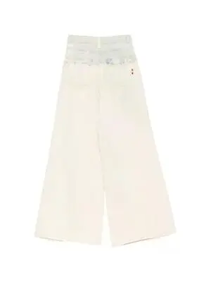 AMISH SUPPLIES Carly Bleached Wide-leg Jeans