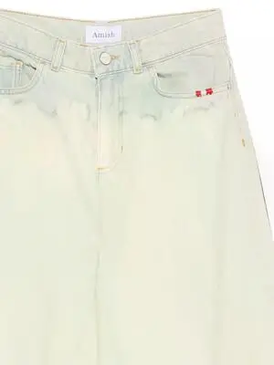 AMISH SUPPLIES Carly Bleached Wide-leg Jeans