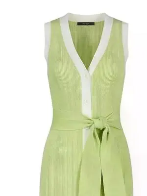 TOCCIN Victoria Tie-front Midi Dress