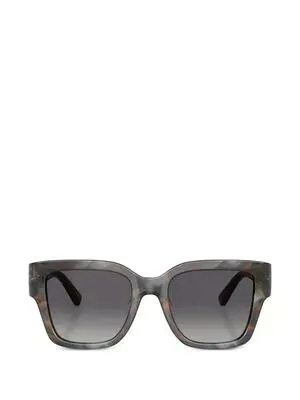 Tory Burch Double T Square Frame Sunglasses