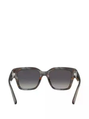 Tory Burch Double T Square Frame Sunglasses