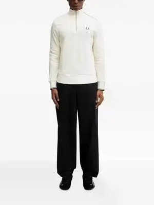 Fred Perry Half-zip Embroidered Logo Sweater