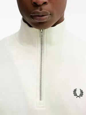 Fred Perry Half-zip Embroidered Logo Sweater