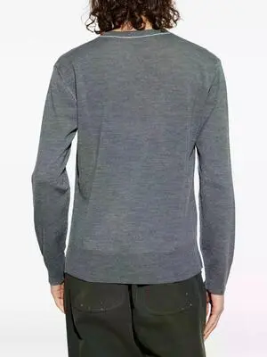 MAISON MARGIELA Logo Patch Fine Knit Sweater