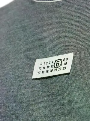 MAISON MARGIELA Logo Patch Fine Knit Sweater