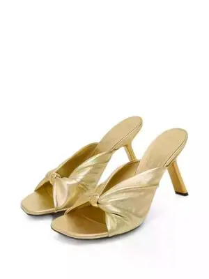 Loewe Pebble Embellished Leather Stiletto Sandals