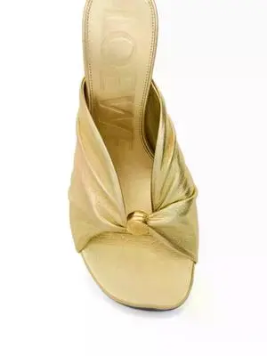 Loewe Pebble Embellished Leather Stiletto Sandals