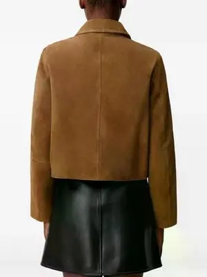 Claudie Pierlot Turn-lock Leather Jacket