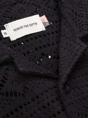 HONOR THE GIFT Pointelle Crochet Shirt