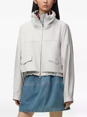 Loewe Layered Drawstring-hem Jacket - White
