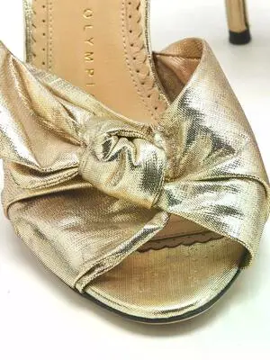 CHARLOTTE OLYMPIA Metallic Knot Detail Stiletto Sandals