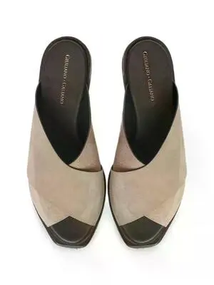 GIULIANO GALIANO Criss-cross Suede Sandals