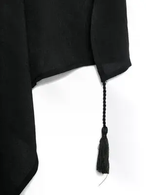 TWINSET Floral-embroidered Tasselled Scarf