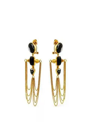BOHEME BY VERO Kativka Chain Earrings - Gold