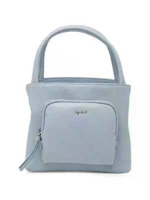 AGNES B. Logo-plaque Tote Bag - Blue