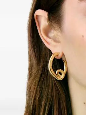 Claudie Pierlot Abstract Hoop Earrings