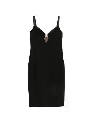Elisabetta Franchi Sweetheart Neck Mini Dress - Black