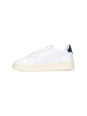 AUTRY Medalist 01" Leather Sneakers - White