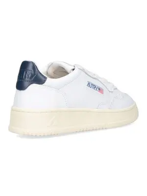 AUTRY Medalist 01" Leather Sneakers - White