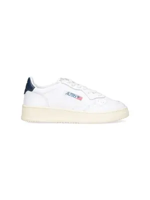 AUTRY Medalist 01" Leather Sneakers - White