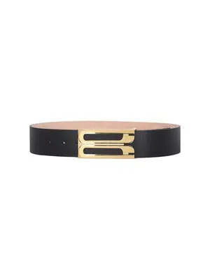 Victoria Beckham Jumbo Frame Belt - Black