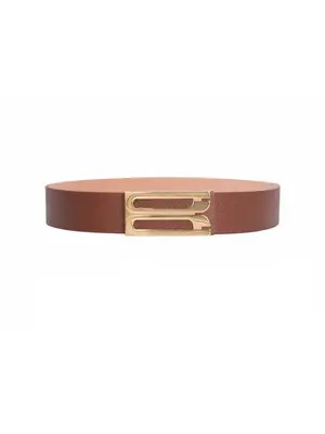Victoria Beckham Jumbo Frame Belt - Brown