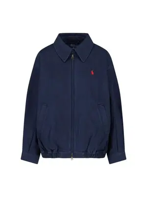 Polo Ralph Lauren Cotton Zip Logo Jacket - Blue