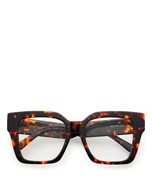 FREYRS EYEWEAR Oversized Blue Light Reading Glasses, 52 Mm - Tortoise