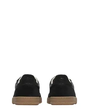 Balmain Swan Trainers In Smooth Leather And Suede